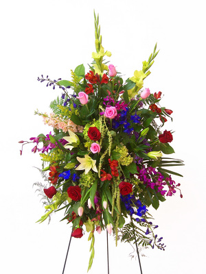 Mixed Flower Easel Spray - Sparks Florist® | Reno & Sparks Flower ...